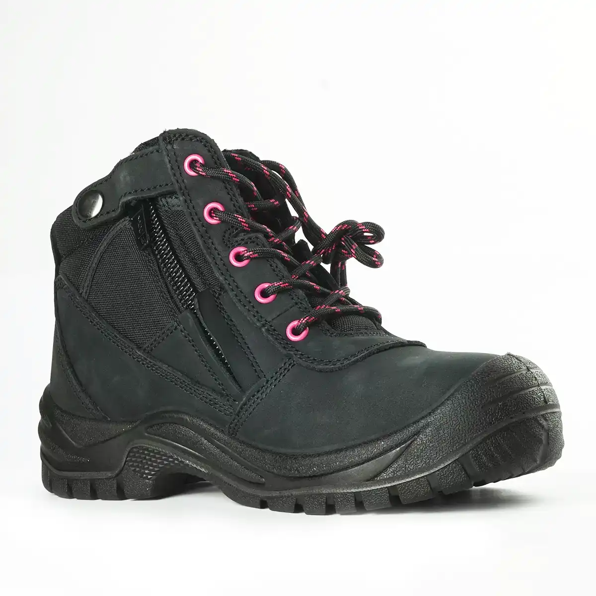 Buster Work Boots Ladies – Black – Steel Toe – Aussie Footwear