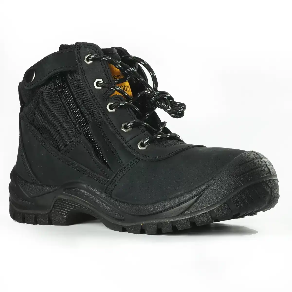 Buster Work Boots Men’s Steel Toe – Black – Aussie Footwear